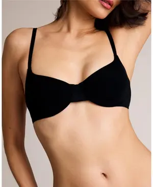 Pepper Cameo Balconette Lift Up Bra - Black