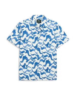 Rodd & Gunn Fireshaw Printed Shirt - Ocean