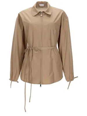 Moncler Zip-up Jacket With Belt