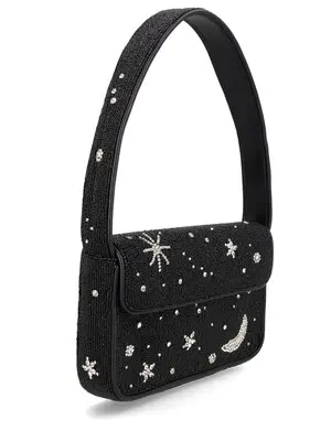 Staud Beaded Shoulder Bag - Black