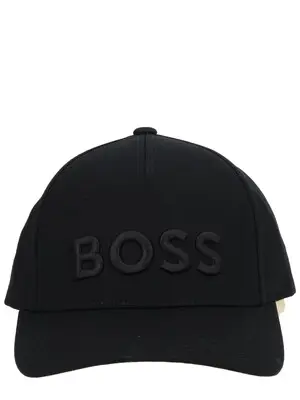 BOSS Cotton Baseball Cap - Black