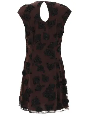 ROTATE BY BIRGER CHRISTENSEN Mini Dress With Floral Details