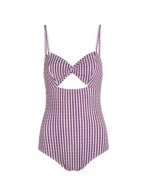 NUNO Zoe Twist-detail Swimsuit - Purple