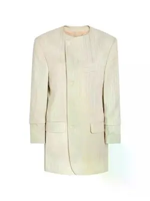 BETTTER Pinstriped Blazer Dress - Neutrals