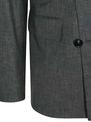 Canali Double-breasted Wool Suit - Grey