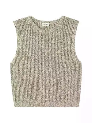 American Vintage Sleeveless Marled Sweater