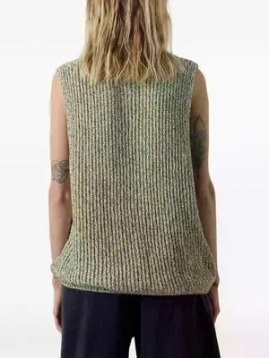American Vintage Sleeveless Marled Sweater