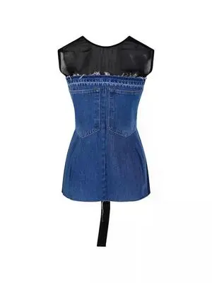 LITKOVSKA Tailored Denim Bustier