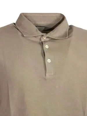 Fedeli Short-sleeve Buttoned Polo Shirt