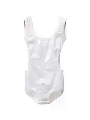 Versace Embroidered Stretch Cotton-jersey Bodysuit