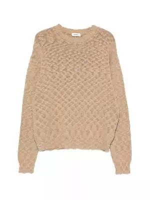 SEWMOD Open-knit Crew Neck Sweater