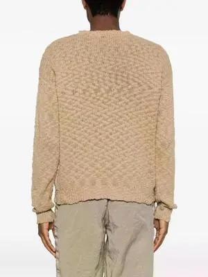 SEWMOD Open-knit Crew Neck Sweater