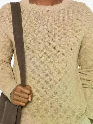 SEWMOD Open-knit Crew Neck Sweater