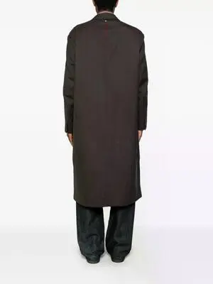 SEWMOD Contrast-stitch Double-breasted Coat