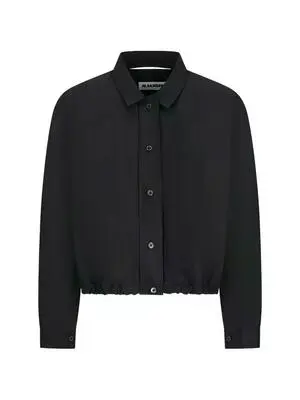 JIL SANDER Elasticated-hem Jacket - Black