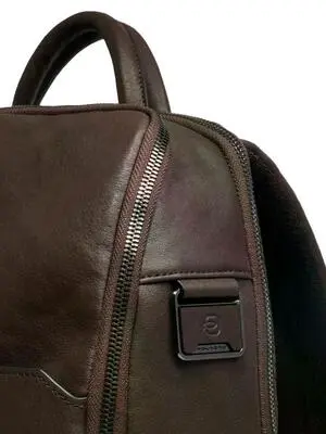 PIQUADRO Leather 14-in Laptop Backpack