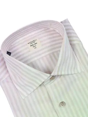 MAZZARELLI Vertical-stripe Slim-fit Shirt
