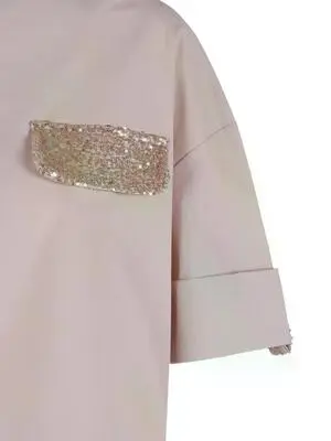 Antonelli Firenze V-neck Blouse - Neutrals