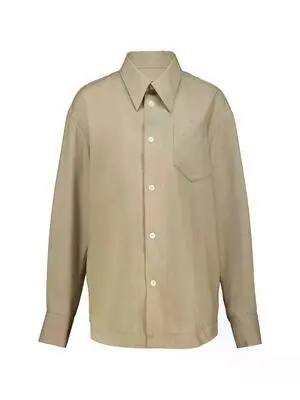 AMI Paris Sharp-collar Wool Shirt
