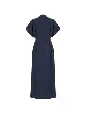Brunello Cucinelli Belted Short-sleeve Dress