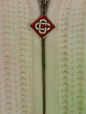 Casablanca Zip-up Ribbed Cardigan