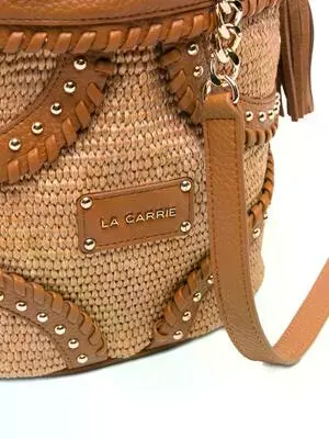 LA CARRIE La Plage Stud-embellished Bucket Bag