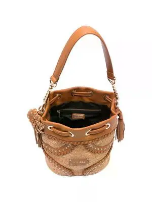 LA CARRIE La Plage Stud-embellished Bucket Bag