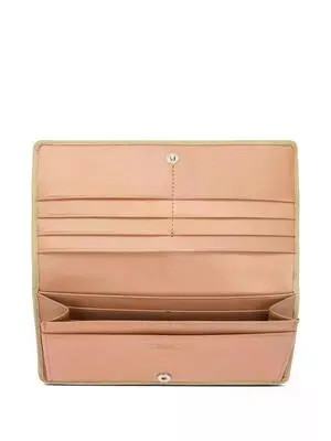 GIANNI CHIARINI Bubble Contrast-stitch Wallet - Yellow