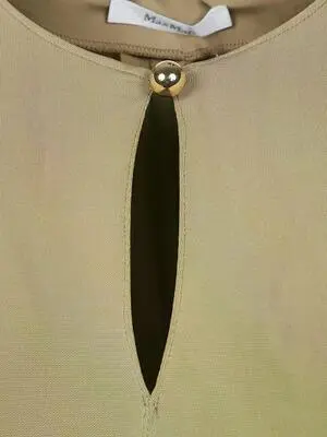 Max Mara Keyhole Detail Maxi Dress - Neutrals