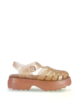 Melissa Cage Platform Sandals - White
