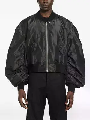 Rick Owens Secchia Flight Bomber Jacket - Black