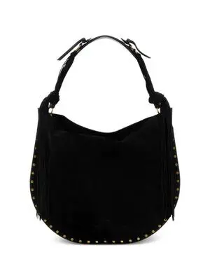 Isabel Marant Étoile Oskan Stud-embellished Suede Shoulder Bag - Black