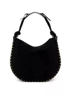Isabel Marant Étoile Oskan Stud-embellished Suede Shoulder Bag - Black