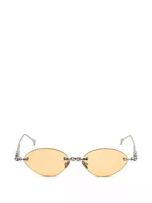 KUBORAUM H65 Rimless Cat-eye Sunglasses - Orange