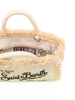 MC2 SAINT BARTH Frayed-detail Mini Bag