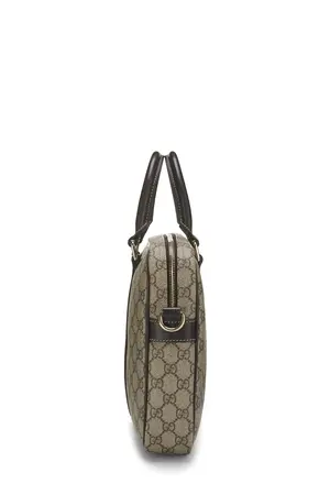 Gucci Gg Supreme Briefcase - Brown