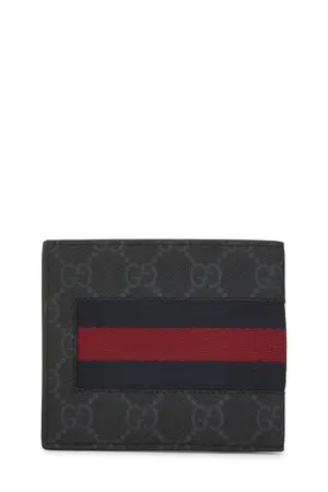 Gucci Gg Supreme Canvas Web Bifold Wallet