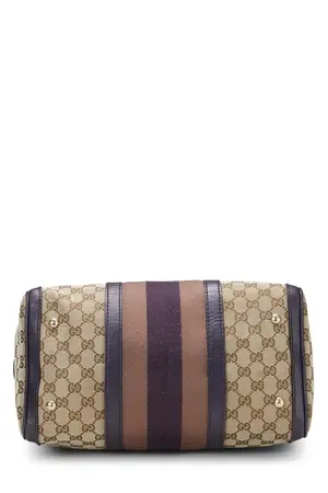 Gucci Original Gg Vintage Web Boston - Purple