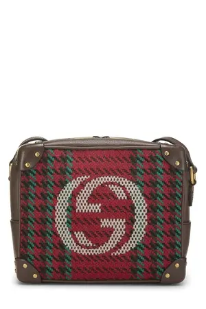Gucci Wool Interlocking Gg Square Shoulder Bag