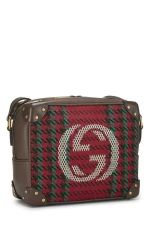 Gucci Wool Interlocking Gg Square Shoulder Bag