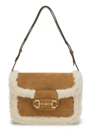 Gucci 1955 Horsebit Shoulder Bag Brown