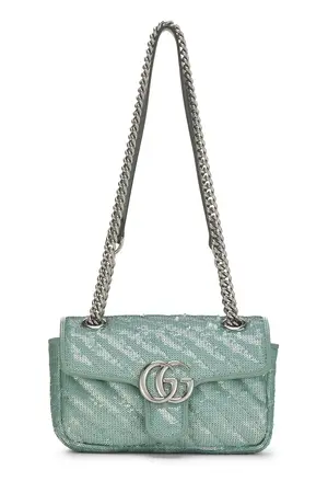 Gucci Sequin Marmont Matelassé Shoulder Bag