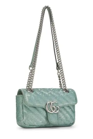 Gucci Sequin Marmont Matelassé Shoulder Bag