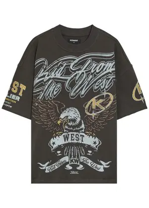 KIDWEST Eagle Atelier Printed Cotton T-shirt