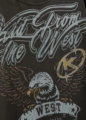 KIDWEST Eagle Atelier Printed Cotton T-shirt