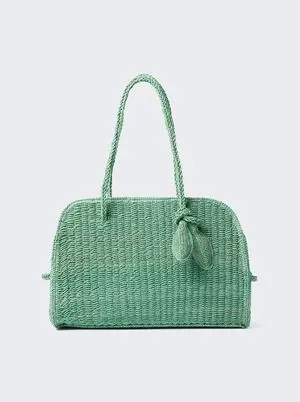 Jacquemus Jacquemus Raffia Turismo Bag Turquoise