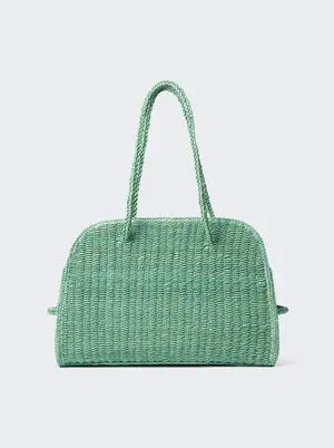 Jacquemus Raffia Turismo Bag - Turquoise
