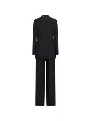 Tagliatore Double-breasted Peak Lapel Suit - Black