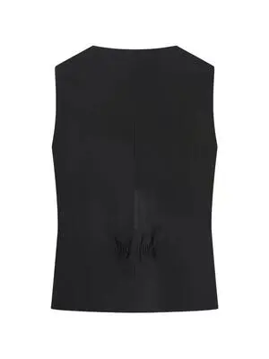 Tagliatore Buttoned Waistcoat - Black