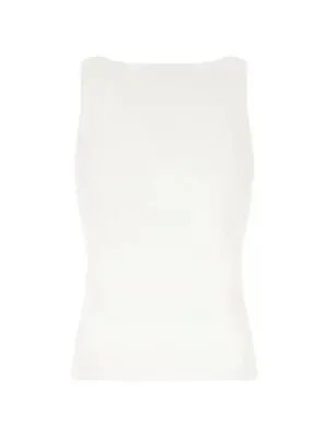 Max Mara Ribbed-knit Tank Top - Neutrals